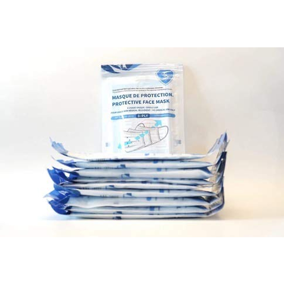 50 PCS Disposable Face Mask, 3 Layers Filter Non-Woven Anti Dust Ear Loop Comfort