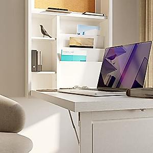 Fold-Out Convertible Desk - Antique White