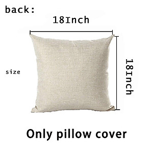 YANGYULU Pillow Covers Garden Sunflowers Blooming Flowers Decorative Cotton Linen Patriotic American Flag Cotton Linen Pillow Case Decor Independence Day Gift for Home 18"x18"4PCS(Sunflower Blooming)