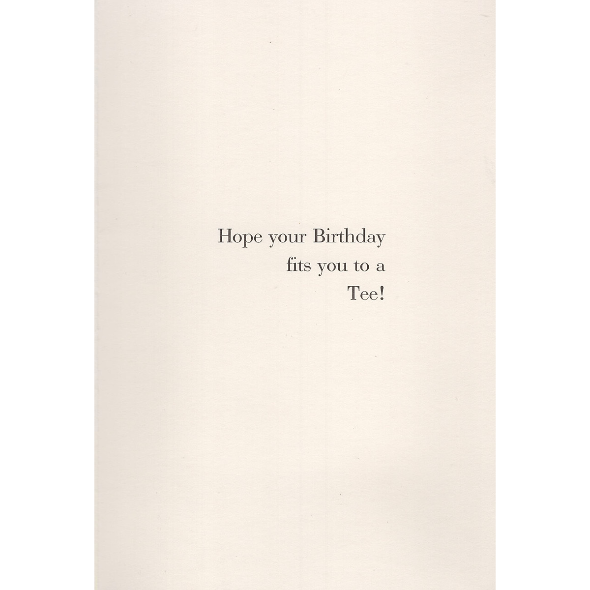 Bella Greetings Fun Golf Themed Happy 40th Birthday Card (Age 40 Forty) - Hope Your Birthday Fits You to a Tee!