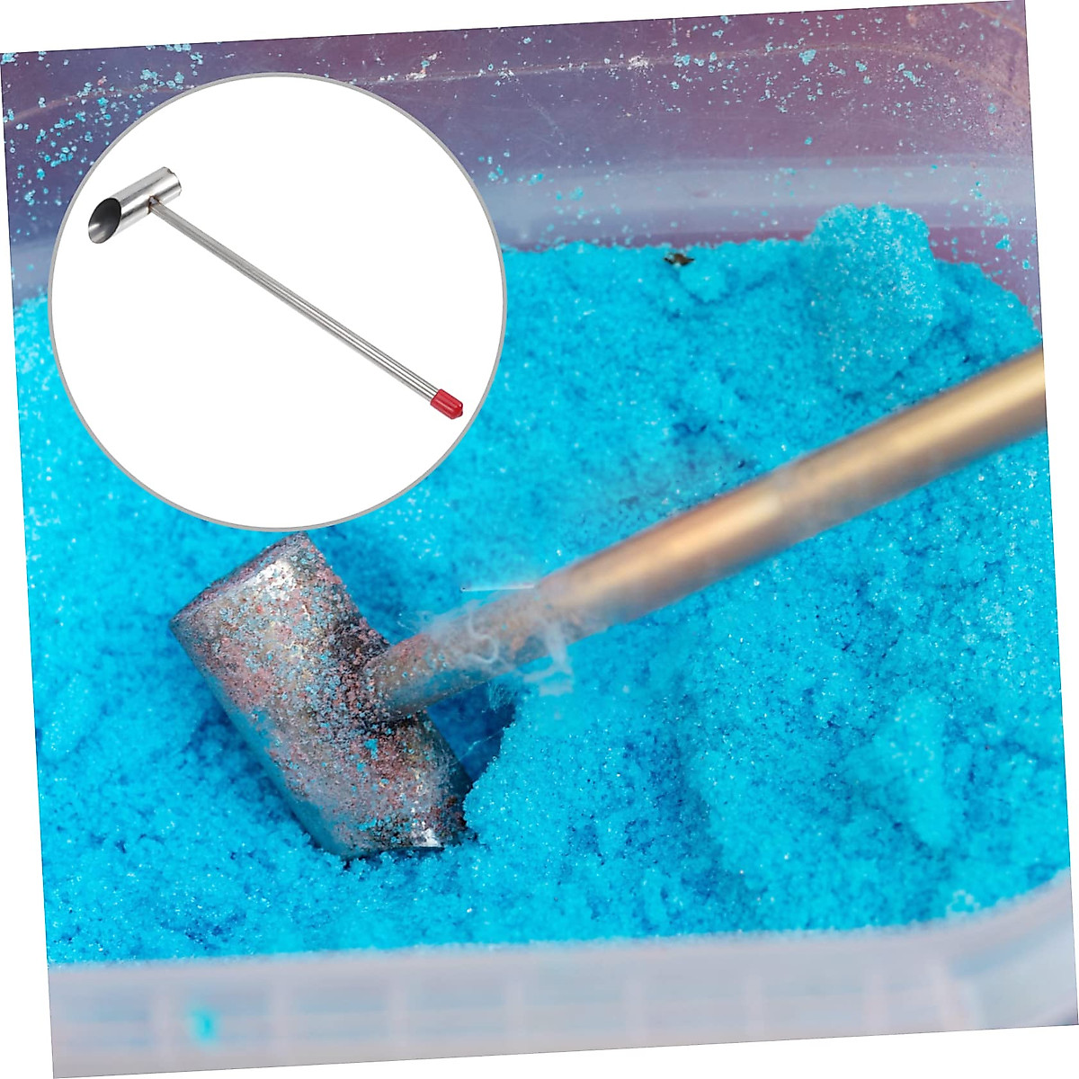 TIDTALEO marshmallow scoop cotton candy sugar scoop cotton candy floss spare parts little sugar scoop cotton candy utility scooper floss sugar salt scoop Metal Stainless steel Consumables