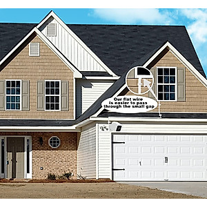 DIANMU 2Pack 20FT Flat Power Extension Cable for Wyze Cam v4/v3/OG/v3 Pro, Blink Mini, Kasa Indoor, Blink Mini Pan, SimpliSafe, Charging Power Cord for Security Camera (Not for WyzePan v3, Not Type-C)