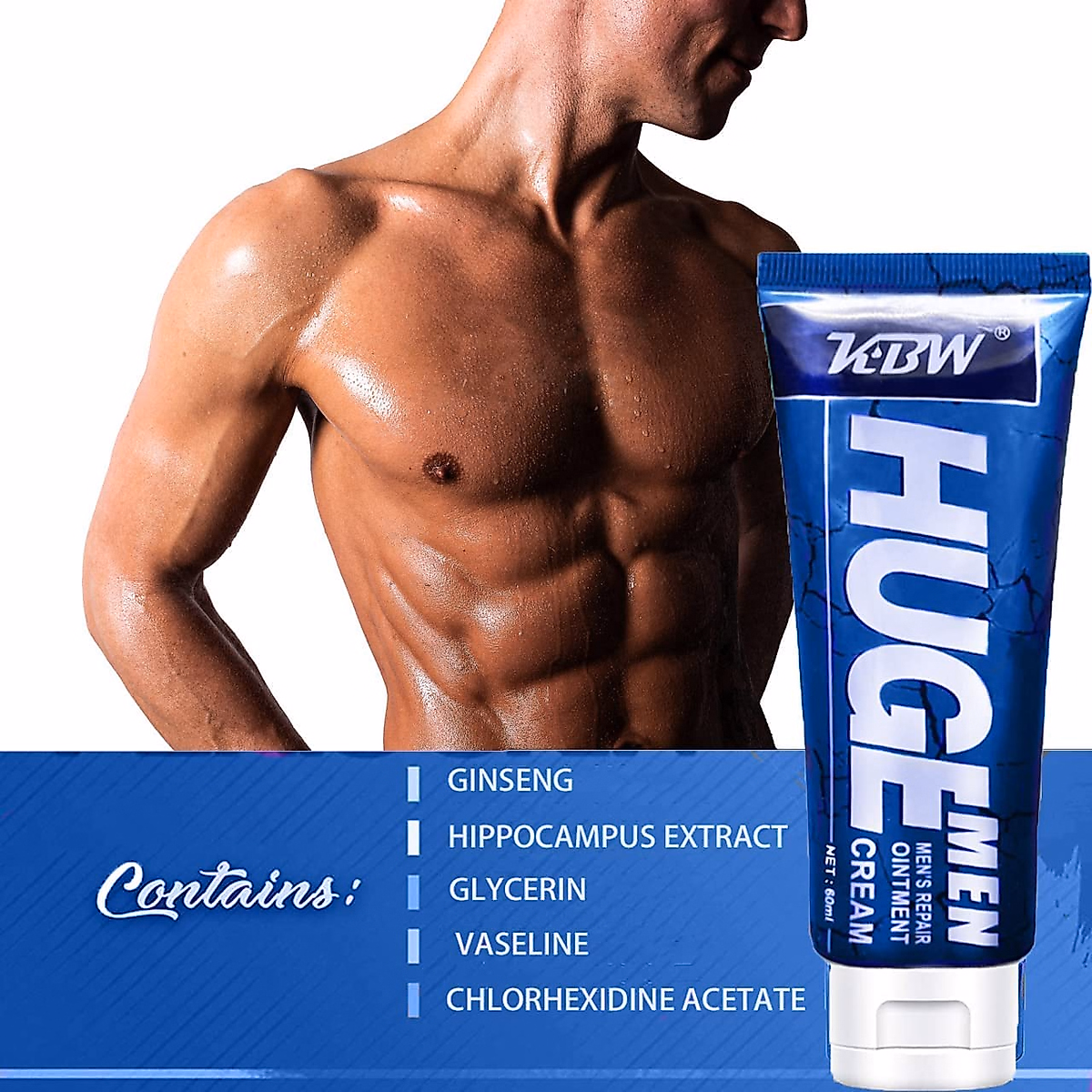 Male Enlargement,Private Part Enlargement Cream, 60ml Extender Cream Thicker Longer Strong for Male
