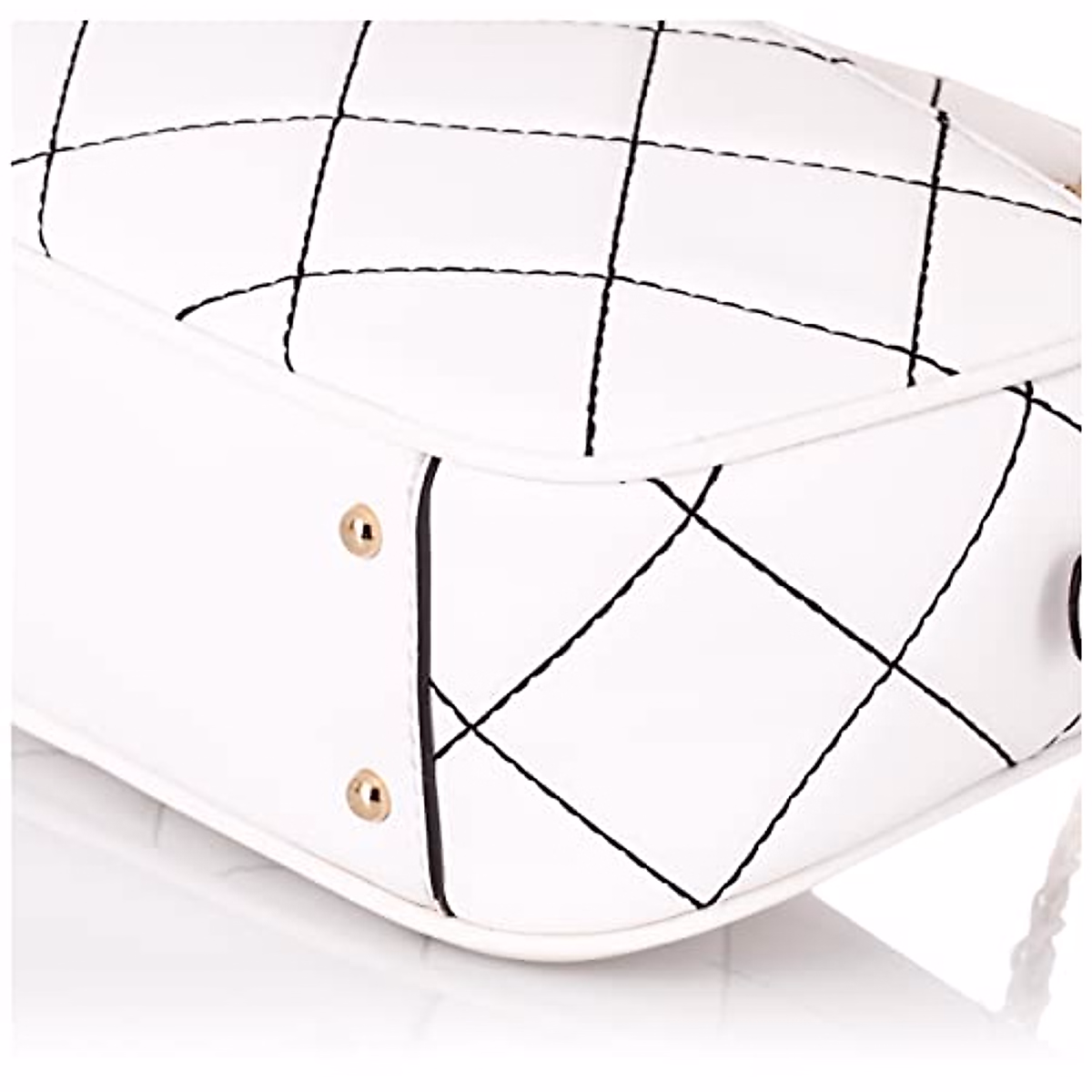 GUESS Cessily Top Zip Shoulder Bag White Multi One Size