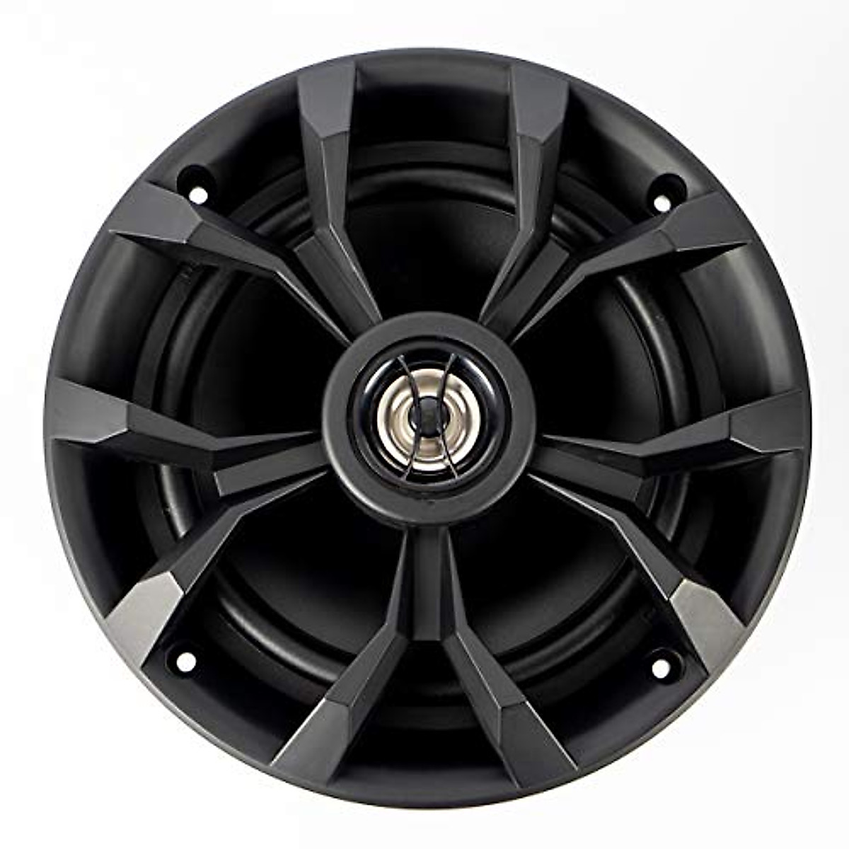 BELVA BBMS65B Pair of 6.5” 2-Way 400 Watt Peak Black Marine Coaxial Speakers for Marine/UTV/ATV/Motorcycle/Powersports