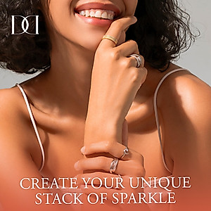 MINDDHA Overlapping Rings for Women - Designer Criss Cross Rings - 925 Sterling Silver Wide Band Ring, Criss Cross Silver Rings for Women - Made in Israel Jewelry, 12mm Width - Size 8