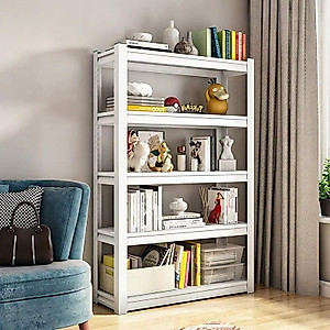 Garage Shelving 1650LBS Storage Shelves Heavy Duty Garage Shelves 5 Tier Adjustable Metal Shelves for Garage Storage Rack Heavy Duty Shelving Industrial Utility Shelf, 36" W x 72" H x 16" D, White