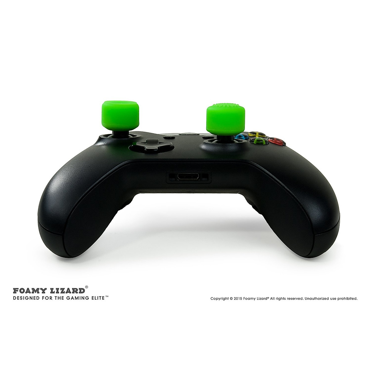 AceShot Thumb Grips (8pc) for Xbox One (Series X, S) & Steamdeck by Foamy Lizard – Sweat Free 100% Silicone Precision Raised Antislip Rubber Analog Stick Grips For Xbox One Controller (8 grips) GREEN