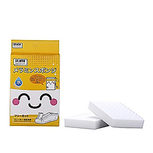 Dr.WOW (5Ct, 2-Pack Magic Cleaning Sponge 2X Compression, 2X Durable Extra Long Melamine Sponge Compression Type 4.33 * 3.15 * 0.79in