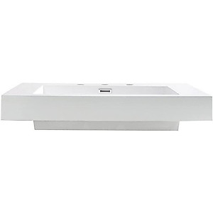 Fresca Potenza 28" White Integrated Sink/Countertop