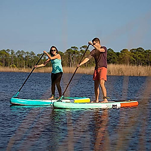 Drift Inflatable Stand Up Paddle Board - SUP Paddle Board and Accessories, Including Pump, Paddle, and More - Native Floral, Adult, 11'6"