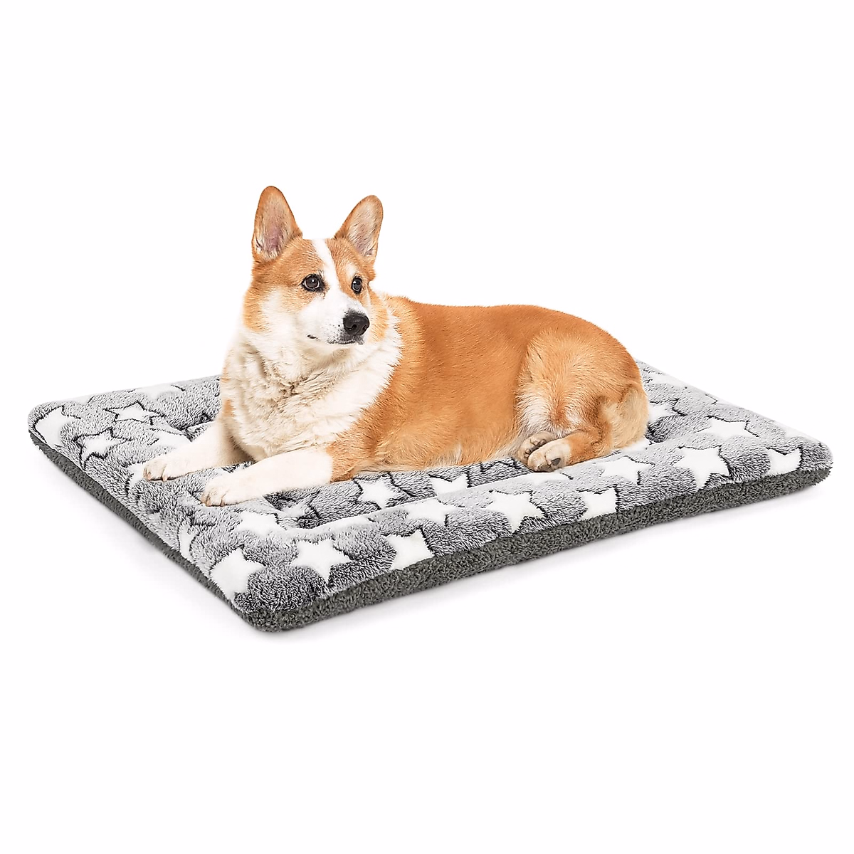 Kigmmro Dog Bed Mat, Machine Washable Pet Bed Pad for 30-inch Kennel, Reversible Dog Crate Pad for Medium Small Dogs, Portable and Soft Pet Bed Mat