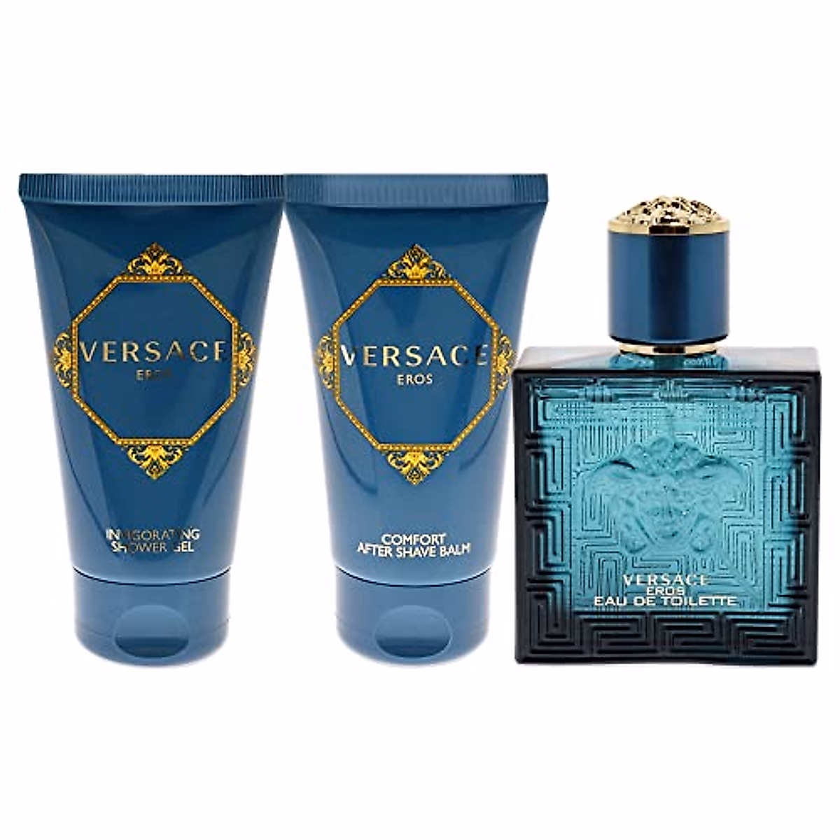 Versace Eros 1.7 Oz Sp/1.7 Oz Sg/1.7 Oz Aft Shave Balm SET