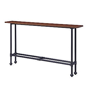 SEI Furniture Agnew Skinny Console Table, black (AMZ0906MC), 56 in x 8 in x 30 in