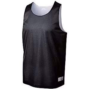 Joe's USA Men's Moisture Wicking Mesh Athletic Reversible Tank-L-Black