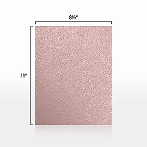LUXPaper 8.5" x 11" Cardstock | Letter Size | Misty Rose Metallic - Sirio Pearl | 111lb. Cover | 50 Qty