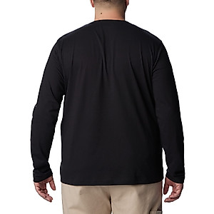 Columbia Men's Thistletown Hills Long Sleeve Logo Tee, Black, X-Large