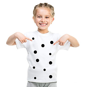 Iceyyyy 200+ Pieces Black Adhesive Felt Circles, Black Self-Adhesive Felt Sticker for Halloween DIY Projects, Professional Craft Finishing (0.5 and 0.75 Inch)