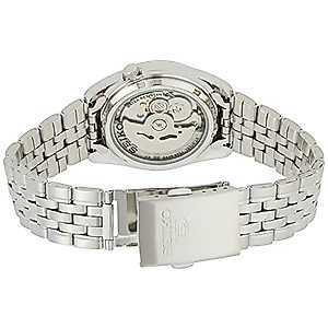 Seiko Men's SNK361 Stainless Steel Analog with Black Dial Watch