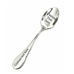 Custom tablespoon Dinner spoon stainless steel Engraved name ice cream Spoon Personalized Birthday Christmas Gift
