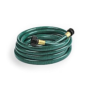 ORGRIMMAR 1/2" Outdoor Garden Hose for Lawns, Boat Hose, Flexible and Durable, No Leaking, Solid PVC Fitting for Household (15FT, Green)