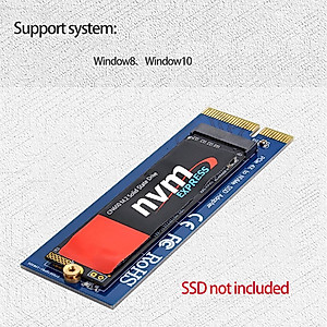 ChenYang M.2 NVME to PCIe 3.0 X4 Adapter NVME/AHCI SSD to PCI Express Expansion Card Adapter