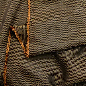Brown Two-Tone Herringbone Lining Fabric, Sold by The Yard