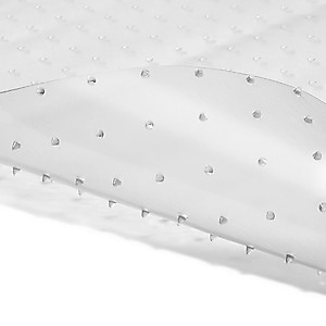 WorkOnIt 46" x 60" x2.2mm Thick Office Chair Desk Floor Mat for Low Pile Carpet, Clear