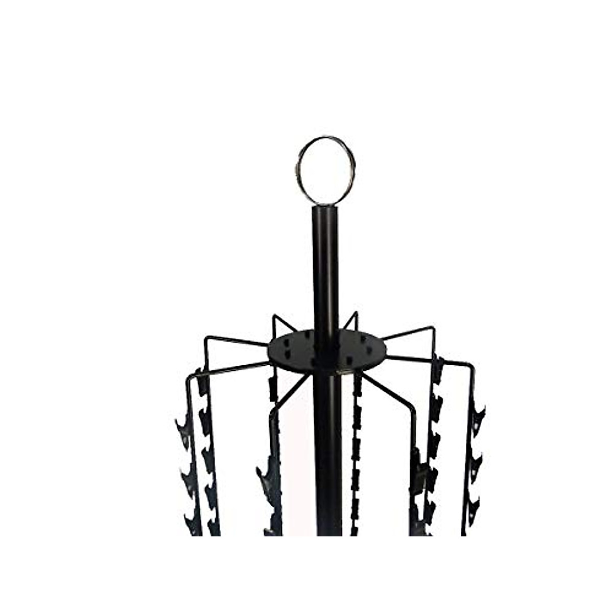 FixtureDisplays® Floorstanding Compatible with Strip Rack w/Header, Rotating, 144 Clips - Black 15967NEW-NPF