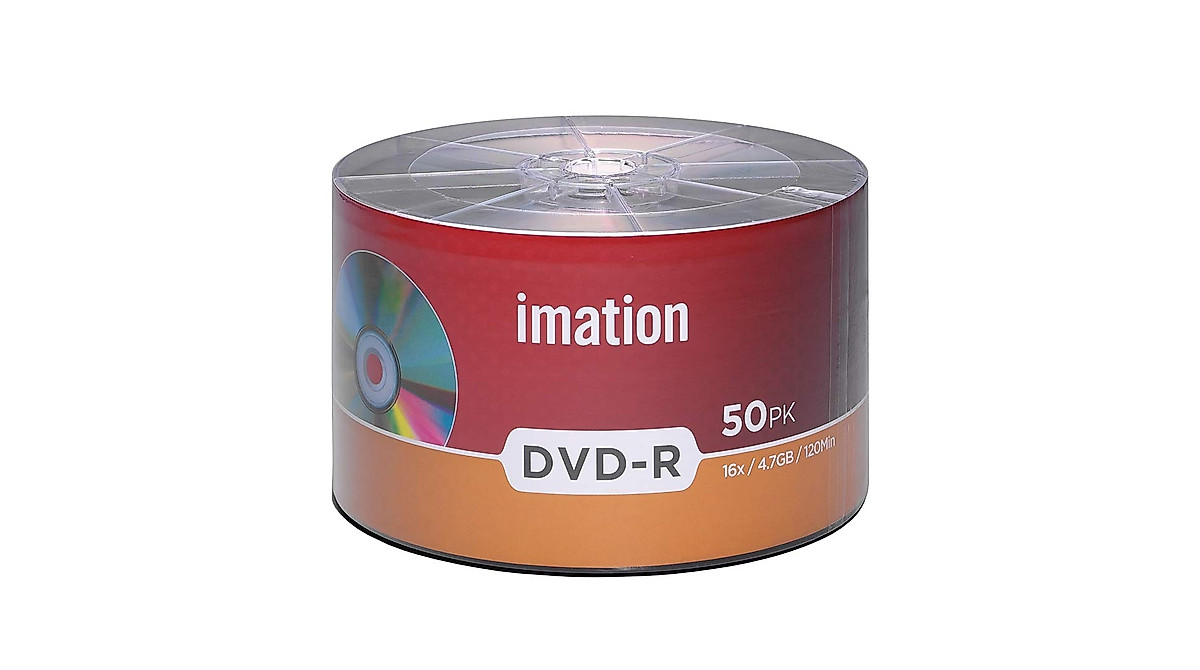 Imation 50 Pack DVD-R 16X 4.7GB Recordable Discs for Data & Video