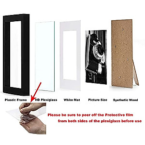 LUOFU 10x12 Picture Frames Set of 2,Black Picture Frame 10x12,Display Pictures 7x9 with Mat or 10x12 without Mat,Multi Photo Frames Collage for Wall Art Decorative or Tabletop Display