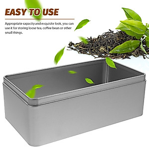 Luxshiny 2Pcs Tin Storage Boxes Lids Tea Leaf Candy Crafts Portable Tinplate Containers Home Organizer Decorative Storage Boxes with Lids