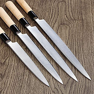 MSY BIGSUNNY Sashimi Knife,Japanese Sushi knife 9.5 inch High Carbon Stainless Steel Chef Knife