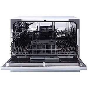 Whynter CDW-6831WES 6 Place Setting LED, White Countertop Portable Dishwasher