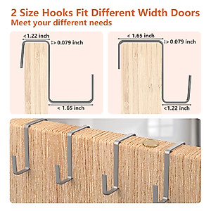 FENTEC 24 Pockets Over the Door Shoe Organizer Hanging Shoe Organizer for Closet, Space Saving Mesh Large Pocket Shoe Storage and Organizer, Shoe Holder for Apartments Garages, Grey 1 Pack