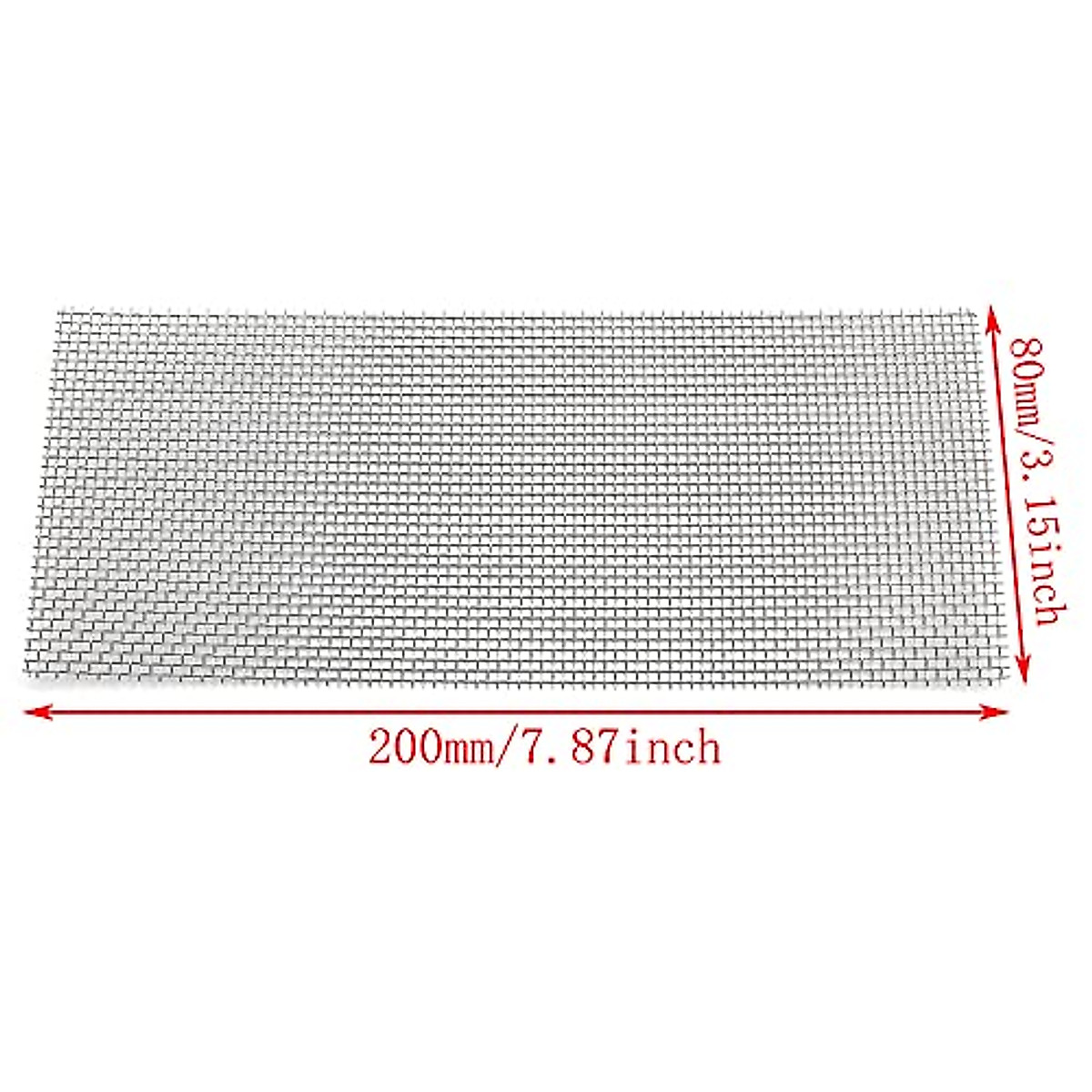 SQXBK Wire Mesh Pad 5PCS 8 x 20cm / 3.15 x 7.87inch Aquarium Fish Tank Plants Stainless Steel Wire Mesh Pads Moss Nets