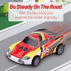 H 4.2 inch Pull Back Cars Toys Set, Friction Power Alloy Casting car Mini Race car, Suitable for Toddler 3 4 5 6 Year Old Kids Toy 6 Piece Set, Boys and Girls Christmas Birthday Party Gifts