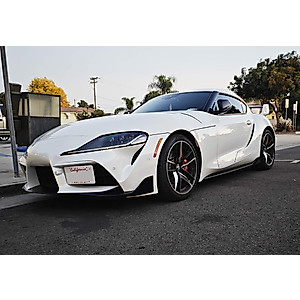 iJDMTOY Compatible with 2020-up Toyota Supra GR No Drill Front Bumper Tow Hook License Plate Mounting Bracket Adapter Kit