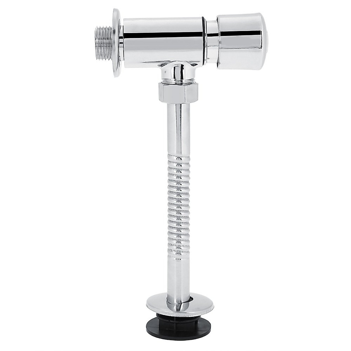 Urinal Flush Valve, Zinc Alloy Urinal Flush Valve, Closet Flush Valve, Metal Bidet T-Adapter with Shut-Off Valve, Hy-Brid Fiber-Polymer Reinforced Design, Hand Pressing Flushing Tool
