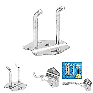 Pegboard Hook,Peg Boards For Wall,5PCS Hardware Tool Storage Rack Pegboard Hook Wall Mounted Garage Tool Storage Stand(50*￠6mm)