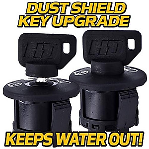 HD Switch Starter Ignition Switch Replaces John Deere L100 L105 L107 L110 L111 L118 L120 L130 Mowers Includes 1 Umbrella & 1 Steel Key & Free Carabiner
