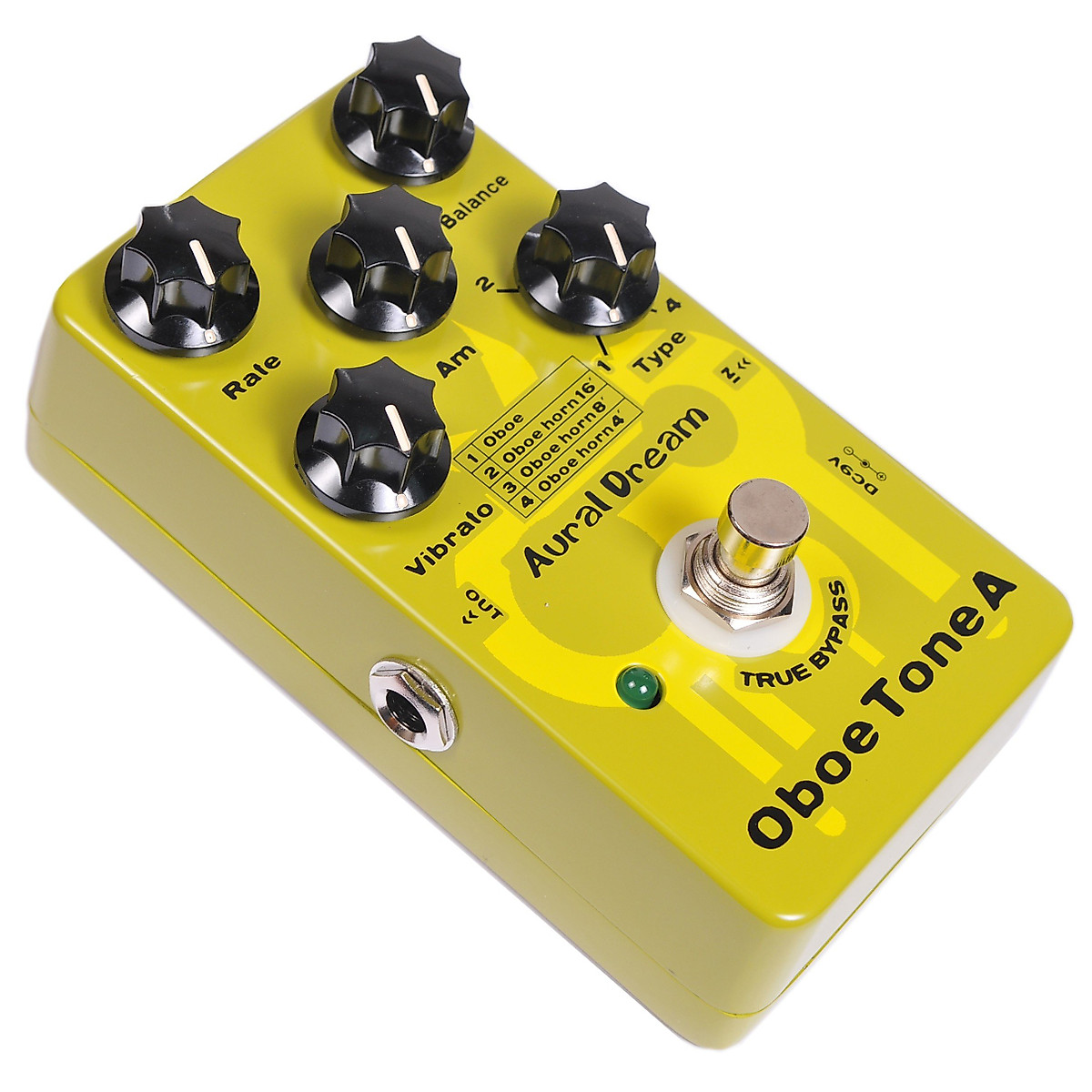 Aural Dream Oboe Tone A Synthesizer Guitar Effect Pedal includes Oboe,Oboe horn 16',Oboe horn 8' and Oboe horn 4'with Vibrato module,True bypass.