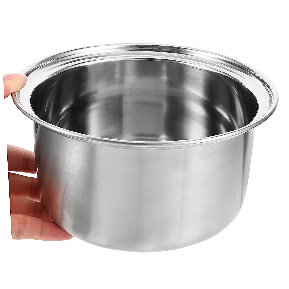 Ciieeo Small Hot Pot Liner Stainless Steel Cookware Rice Maker Pan Nonstick Cookware Rice Inner Tank Rice Cooker Pressure Pot Rice Cooking Pan Induction Hops Individual