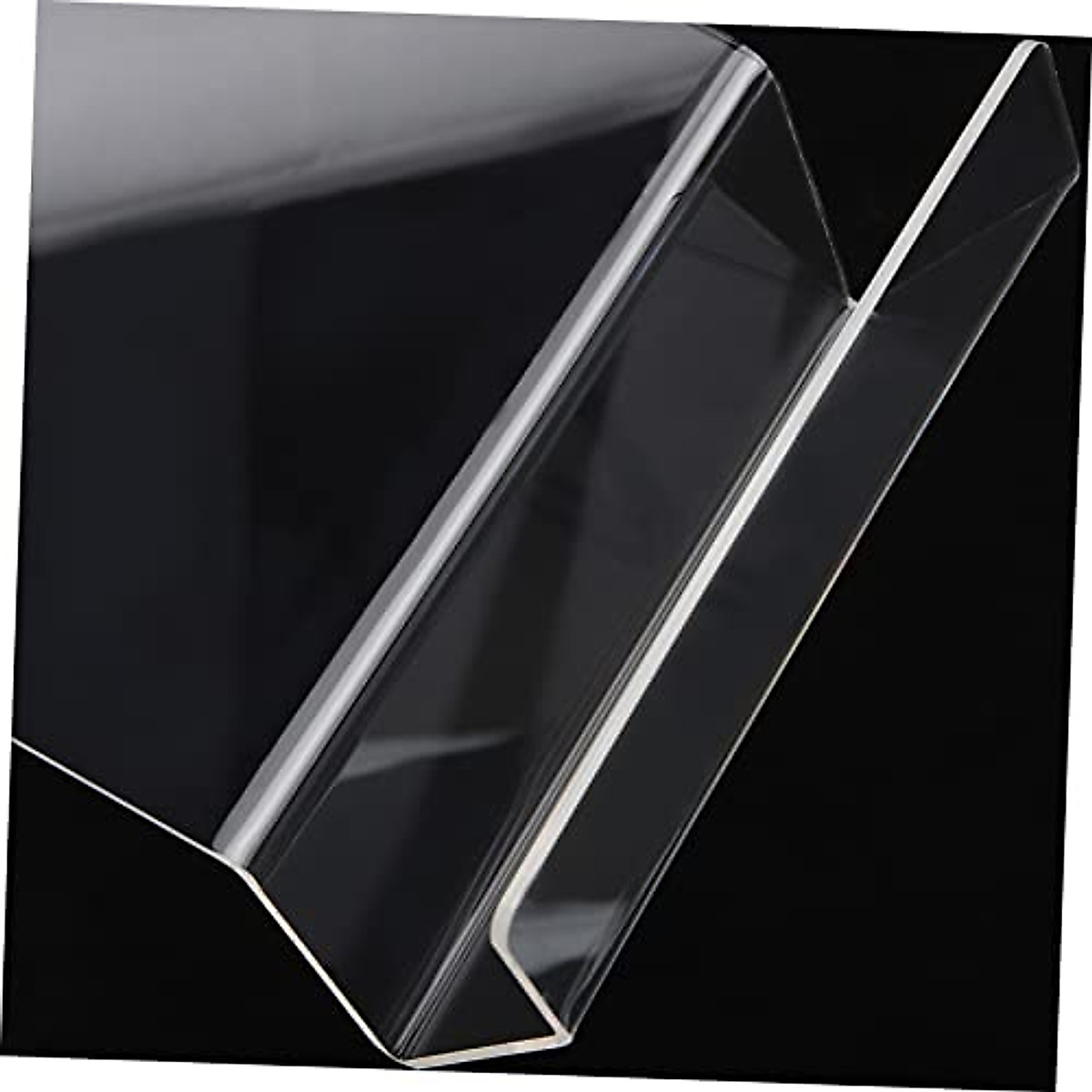 ULTECHNOVO 2pcs Transparent Tablet Holder Magazine File Holder Desktop Organizer Shelves for Books Tabletop Bookends Records Holder Book End Book Support Bookshelf Student Acrylic