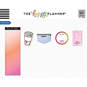 me & my BIG ideas Accessory Book Bundle - The Happy Planner Scrapbooking Supplies - Super Mom Theme - 4 Sticky Note Pads & 1 ListPad - Multi-Color & Gold Foil Stickers - 20 Sheets, 952 Stickers Total