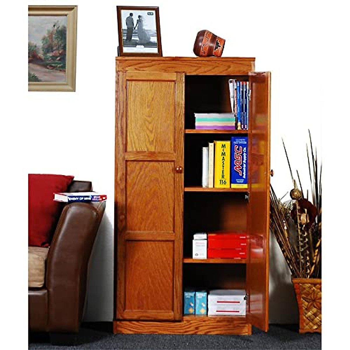 Concepts in Wood KT613A Storage Cabinet for Office or Pantry (Oak)