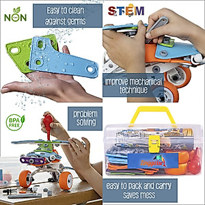 STEM Building Toy for 7-12 Years Old Boys 7-in-1 Models Kids Love to Build and Play 171Pcs Construction Set with Engineering Activity Kit Educational Toys for kids 5-7 Best Birhday Gift Toy for Kid