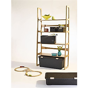 Curver Style 205852 Storage Box Rattan-Look Size L Second Generation Polypropylene