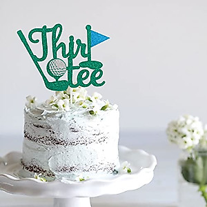 Thirtee Golf Happy 30th Birthday Cake Topper - Golf Ball Player Cake Topper For Men Sports 30th Birthday Party Supplies - Golf 30th Birthday Party Decoration for Golfer Fans