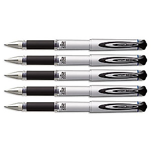 uni-ball 207 Impact Stick Rollerball Gel Pen, Bold, Blue, 5 Pens Per Order 65801